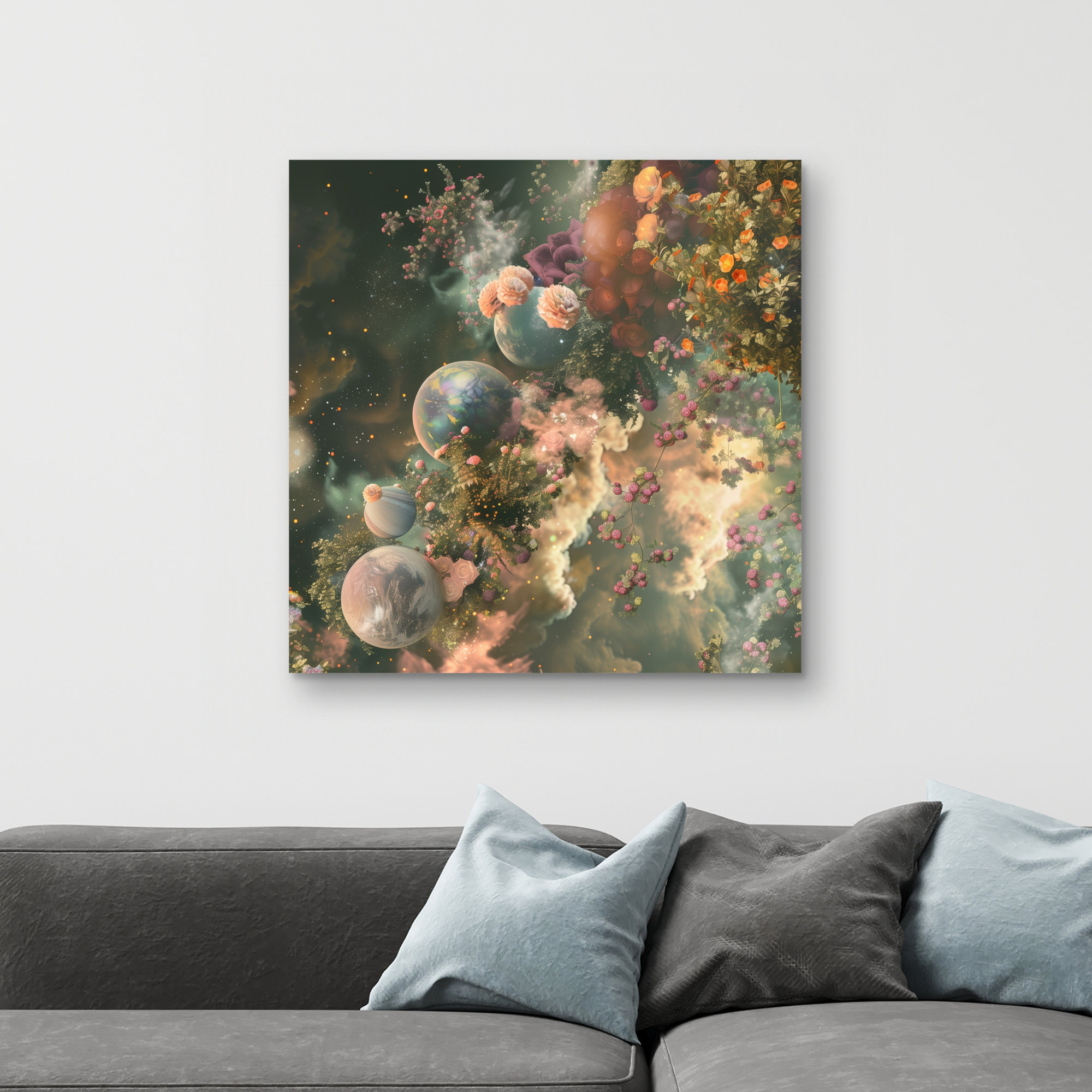 Lark Manor™ Bloom space - 32"x32" art on canvas | Wayfair